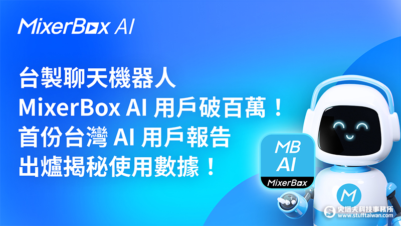 MixerBox AI用戶破百萬 首份台灣用戶報告揭秘使用數據 – 史塔夫科技事務所